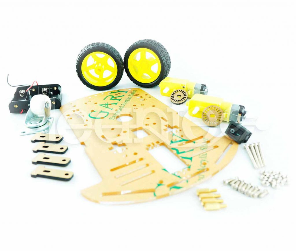 Chasis robot 2WD. Chasis robot de 2 ruedas. – Leantec.ES