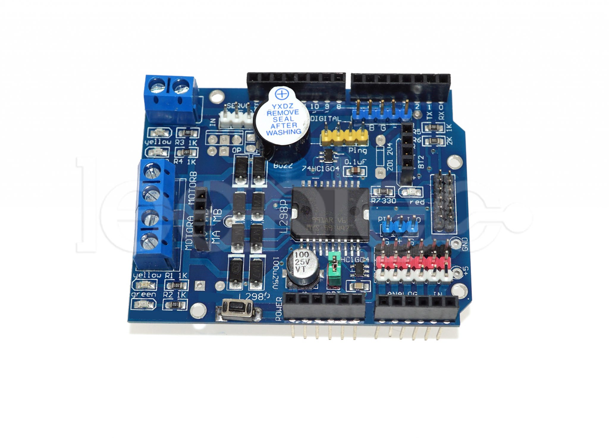 L298P. Motor shield – Leantec.ES