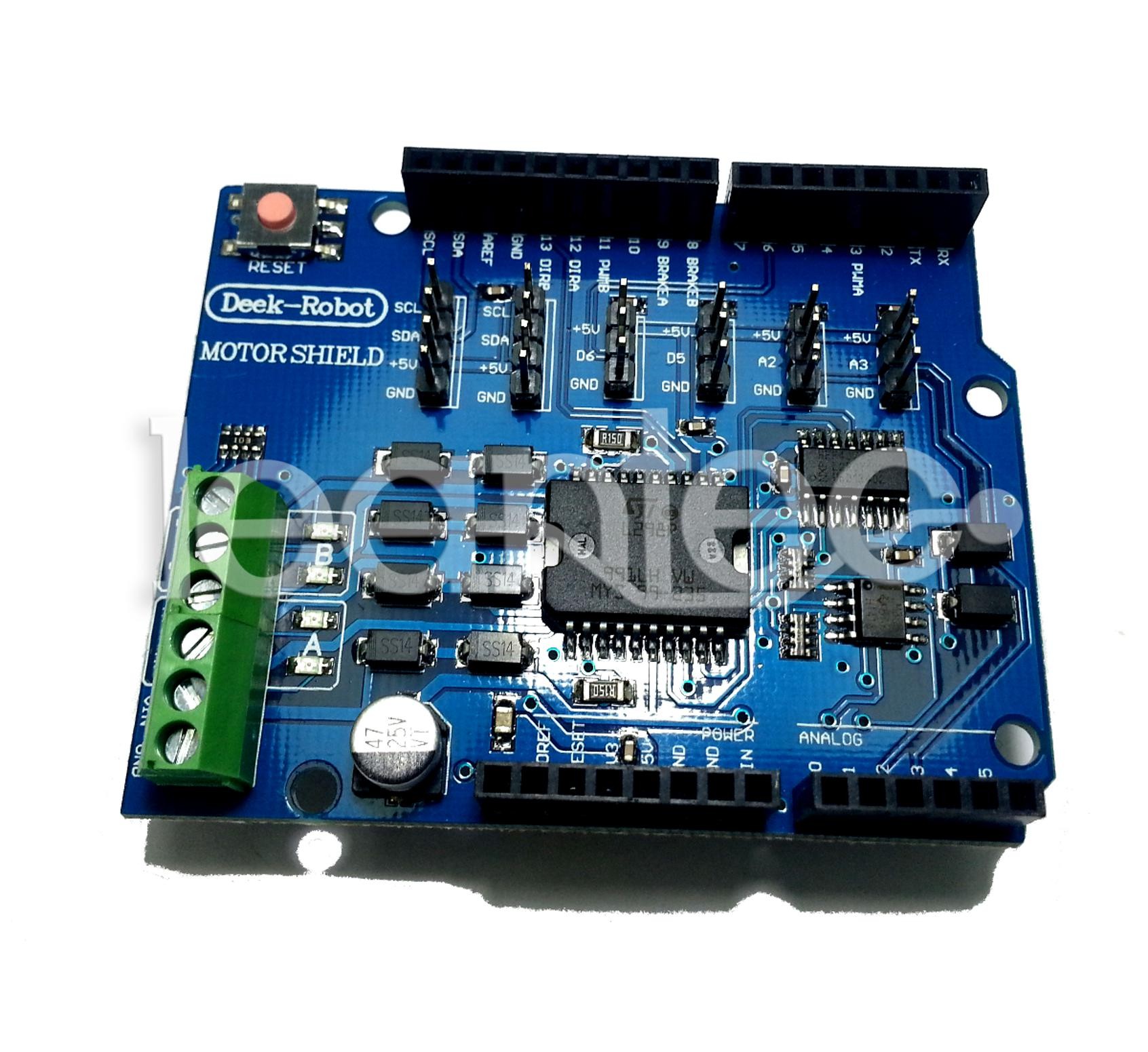 L298P. Motor shield | Leantec.ES