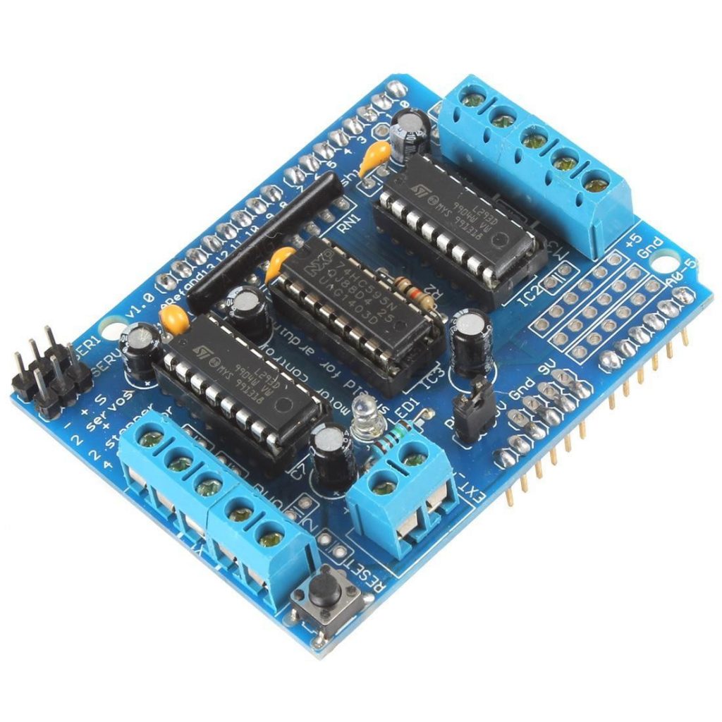 L293D Motor placa expansion Arduino Controlador Servo | Leantec.ES