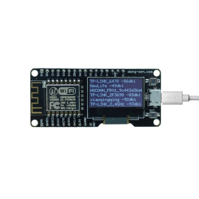 D-Duino-v3 esp8266 esp12f 0.96″ oled display modulo WiFi IOT Arduino nodemcu – Leantec.ES