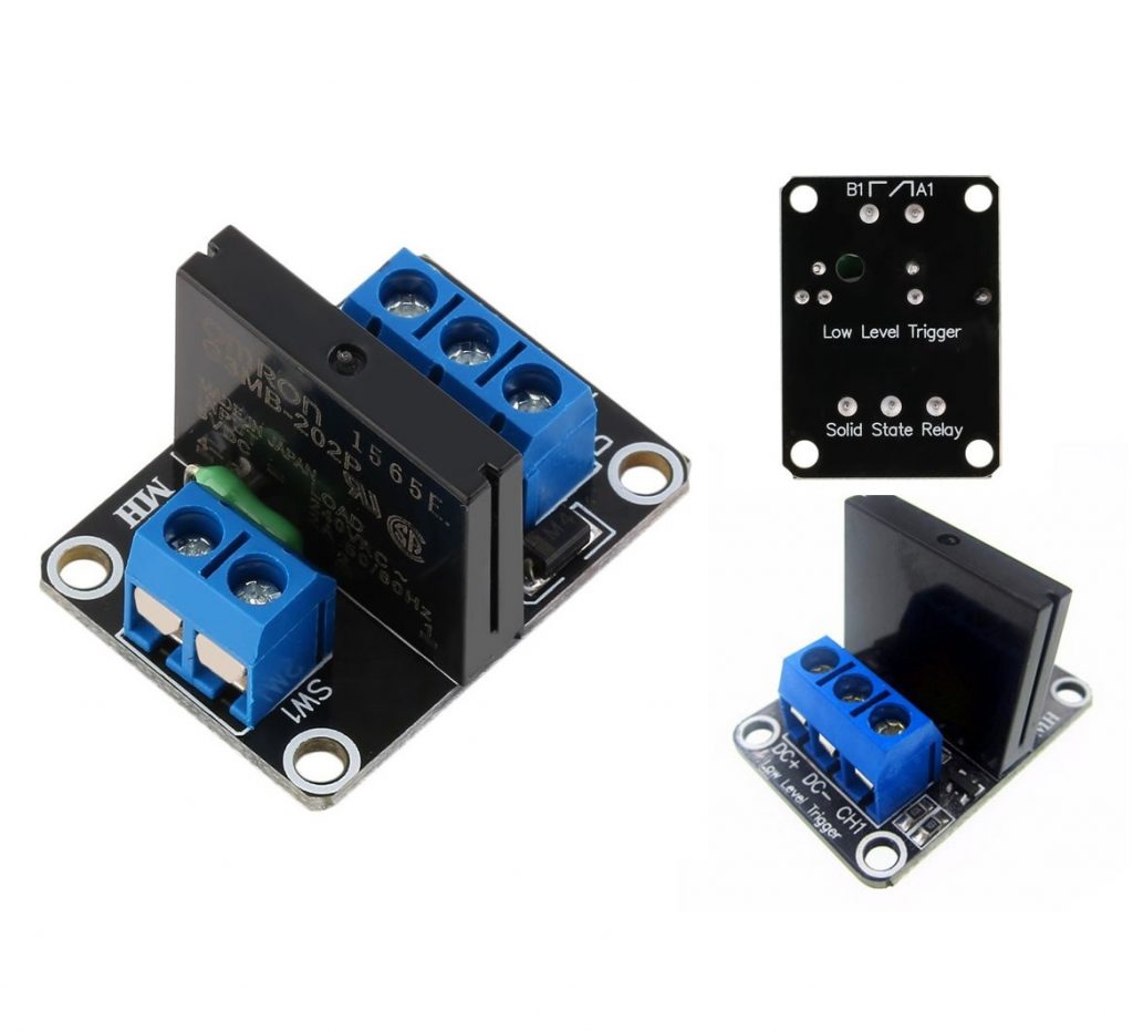 Modulo rele Estado Solido SSR 5v 1 canales G3MB-202P Con Fusible Para ...